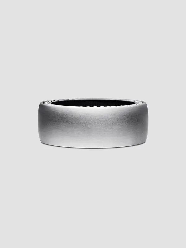 David Yurman Streamline Band Ring In Titanium, 9mm
