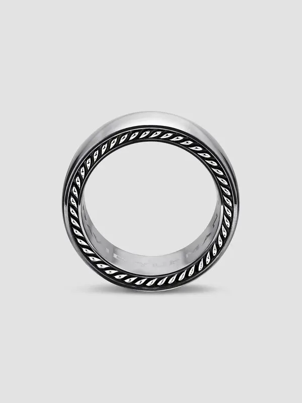 David Yurman Streamline Band Ring In Titanium, 9mm