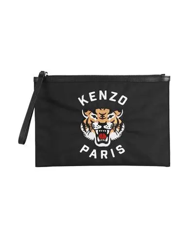 Kenzo Handbag Polyester, Cow Leather
