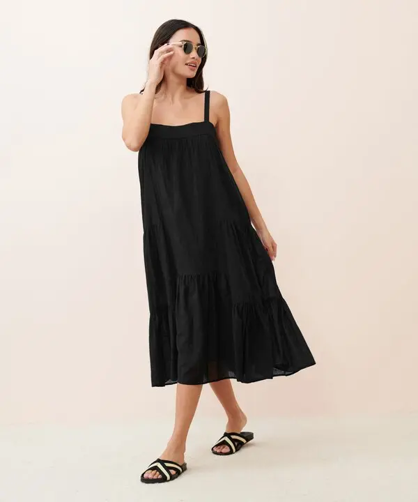 princess polly baby blue dress Jenni Kayne Flowy Summer Dress - Black