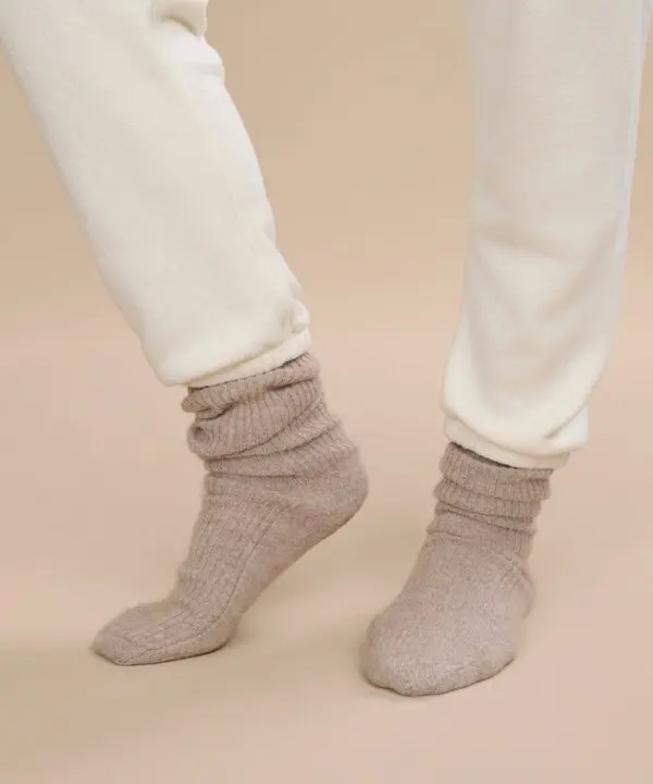 Jenni Kayne Cashmere Socks - Stone