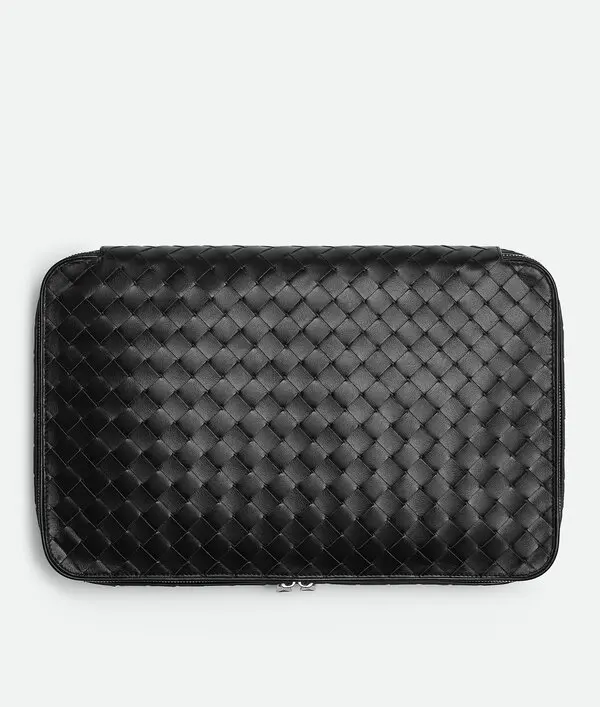 Bottega Veneta Intrecciato Small Packing Cube - Black