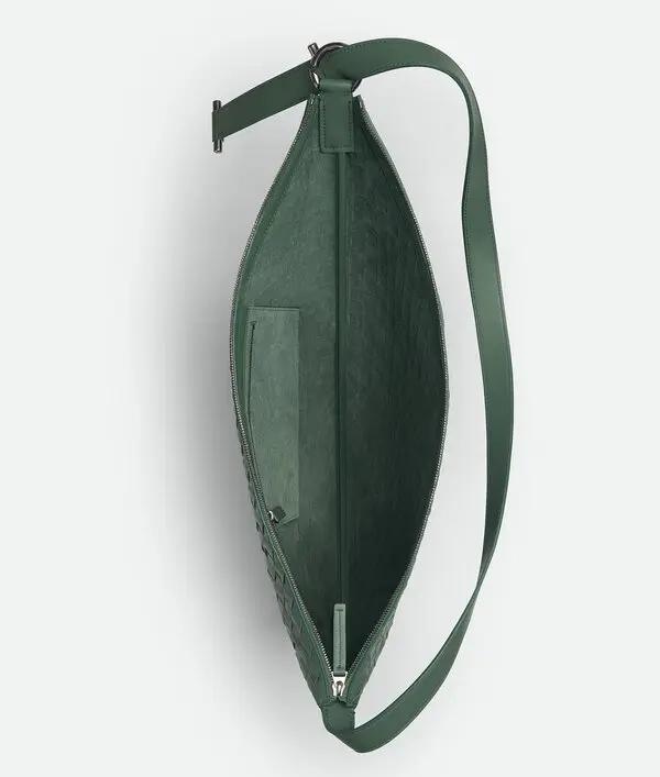 Bottega Veneta Virgule Crossbody Bag - Aloe | Editorialist