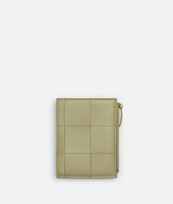BOTTEGA  VENETA Cassette Small Bi-fold Wallet - Travertine