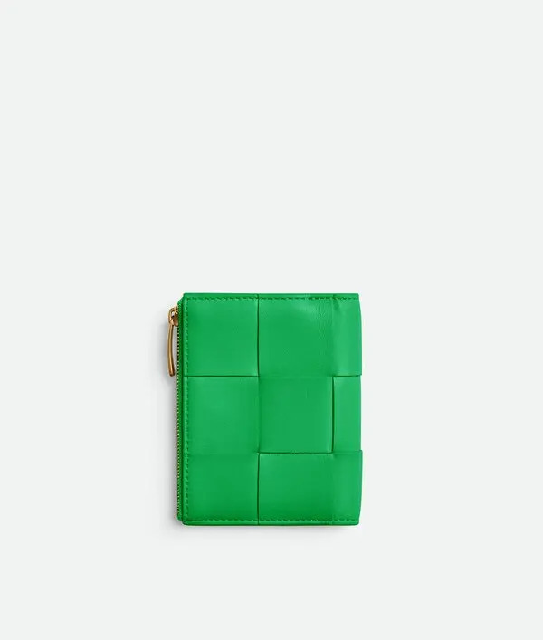 Bottega Veneta Small Cassette Bi-fold Zip Wallet
