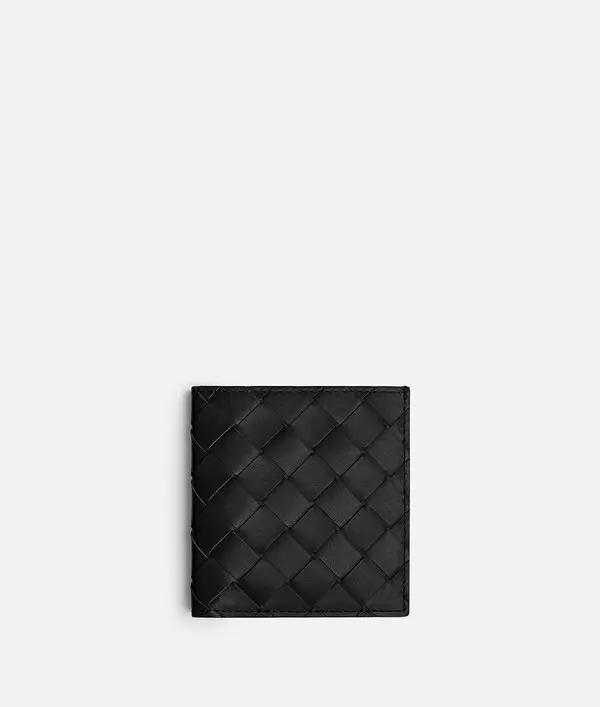 BOTTEGA  VENETA Intrecciato Slim Bi-fold Wallet - Black