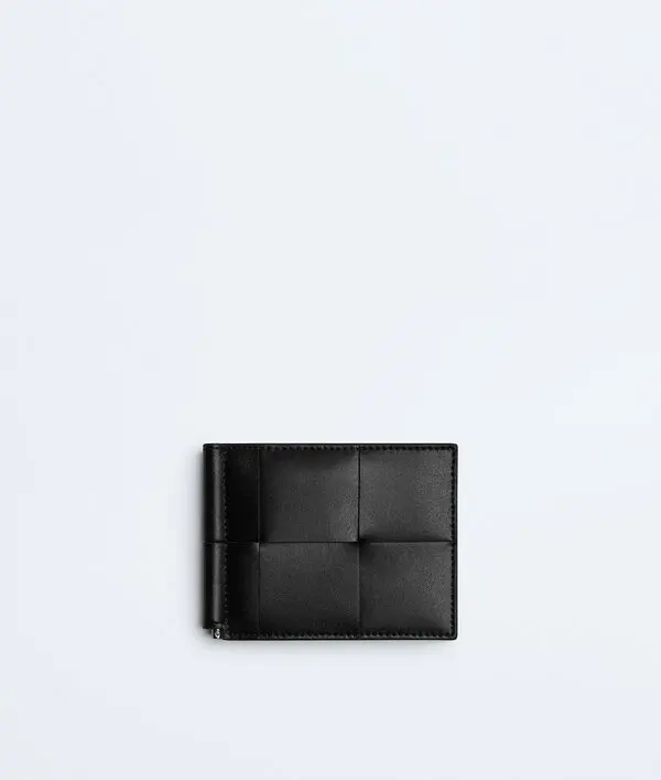 Bottega Veneta Cassette Bill Clip Wallet - Black