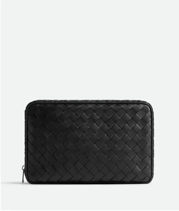 BOTTEGA  VENETA Bottega Veneta Intrecciato Large Organizer - Black