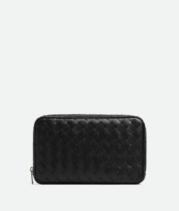 Bottega Veneta Intrecciato Medium Organizer - Black