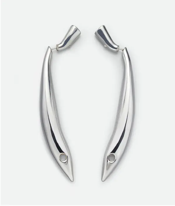 Bottega Veneta Sardine Earrings - Silver