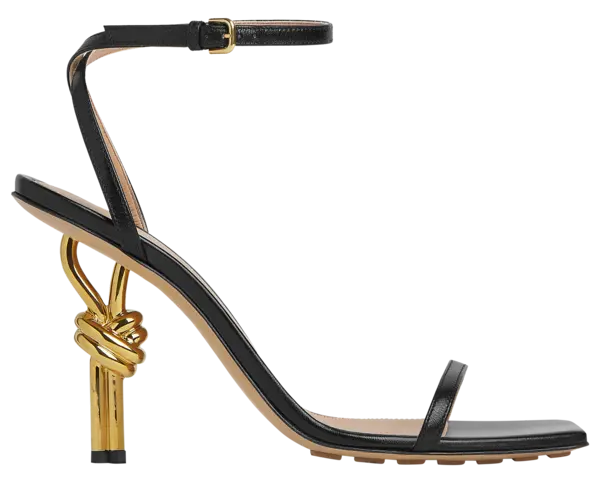 Bottega Veneta Knot Sandal - Black