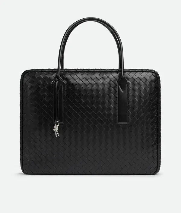 Bottega Veneta Large Getaway Weekender - Black