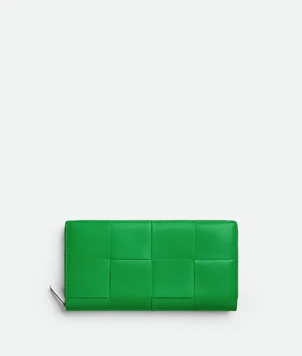 BOTTEGA  VENETA Cassette Zip Around Wallet - Parakeet