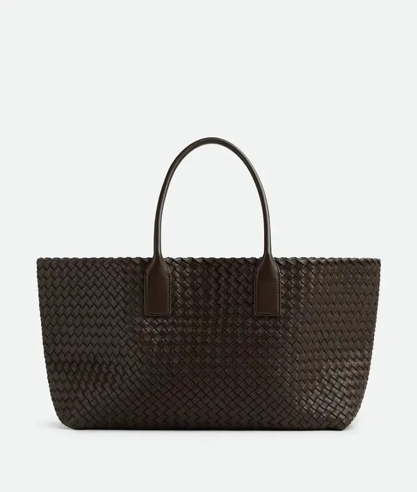 BOTTEGA  VENETA Intrecciato Leather Cabat Tote Bag - Fondant