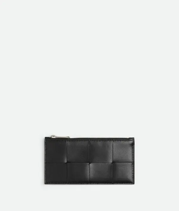 BOTTEGA  VENETA Slim Cassette Long Wallet - Black