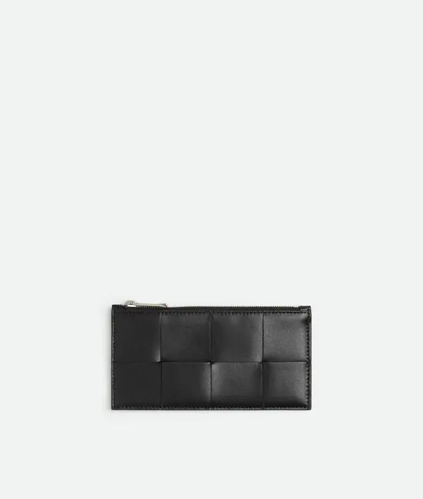 Bottega Veneta Slim Cassette Long Wallet - Black