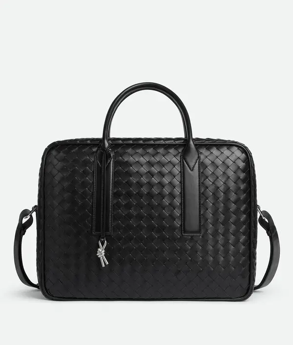 BOTTEGA  VENETA Intrecciato Getaway Weekender - Black