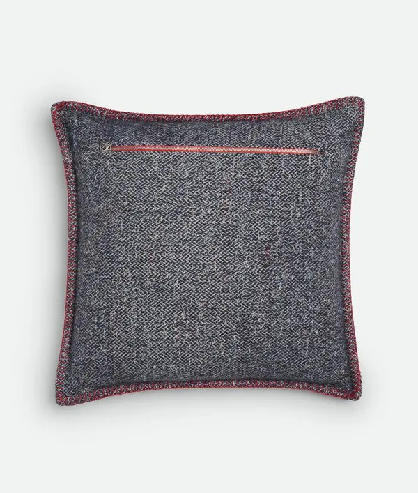 Bottega Veneta Tweed Cushion - Blue
