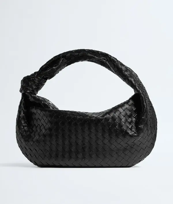 Bottega Veneta Medium Jodie Intrecciato Shoulder Bag - Nero