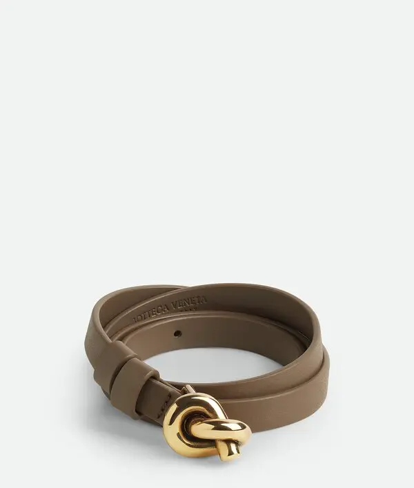 Bottega Veneta Small Knot Belt - Taupe Grey | Editorialist display picture 2