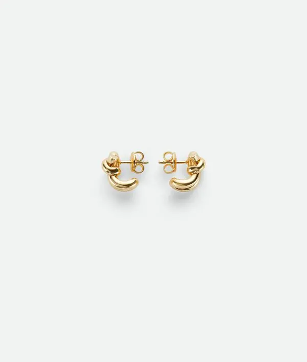 BOTTEGA  VENETA Bottega Veneta Knot Stud Earrings - Yellow Gold