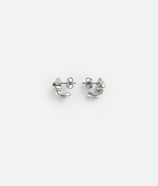 BOTTEGA  VENETA Bottega Veneta Knot Stud Earrings - Silver
