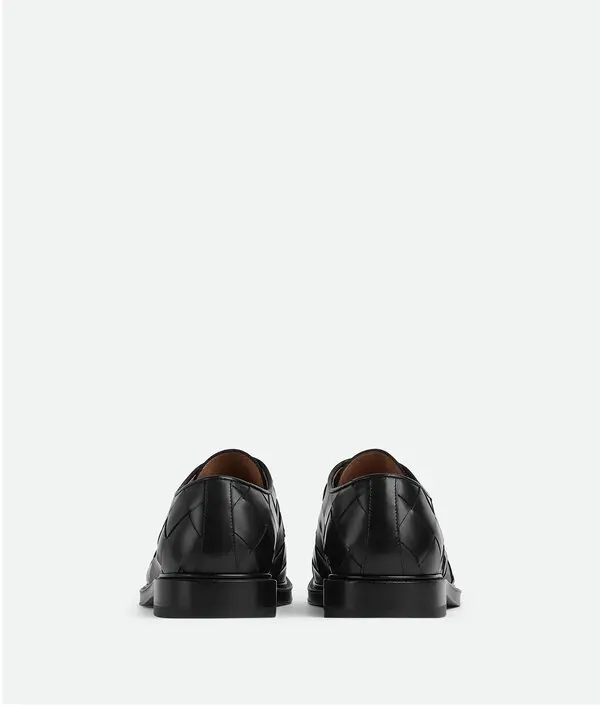 Bottega Veneta Intrecciato Lace-Up Shoe - Black | Editorialist