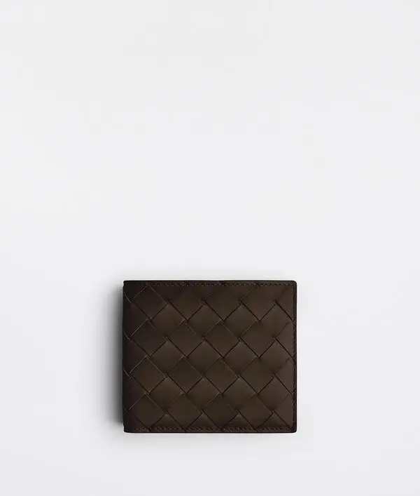BOTTEGA  VENETA Intrecciato Bi-fold Wallet With Coin Purse - Fondant