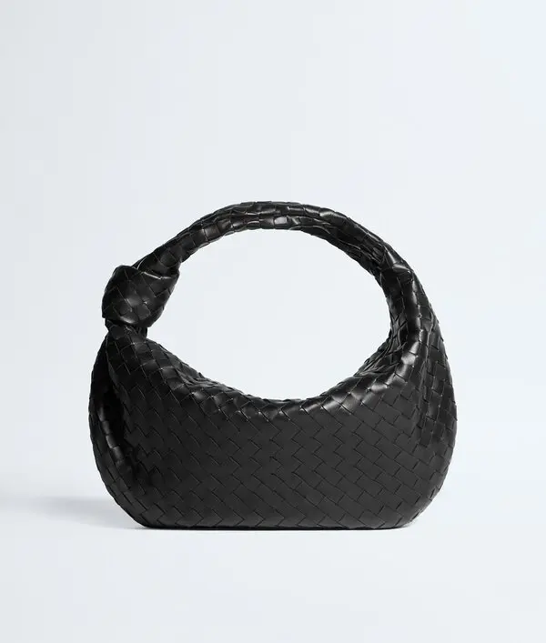 Bottega Veneta Intrecciato Leather Jodie Shoulder Bag - Black