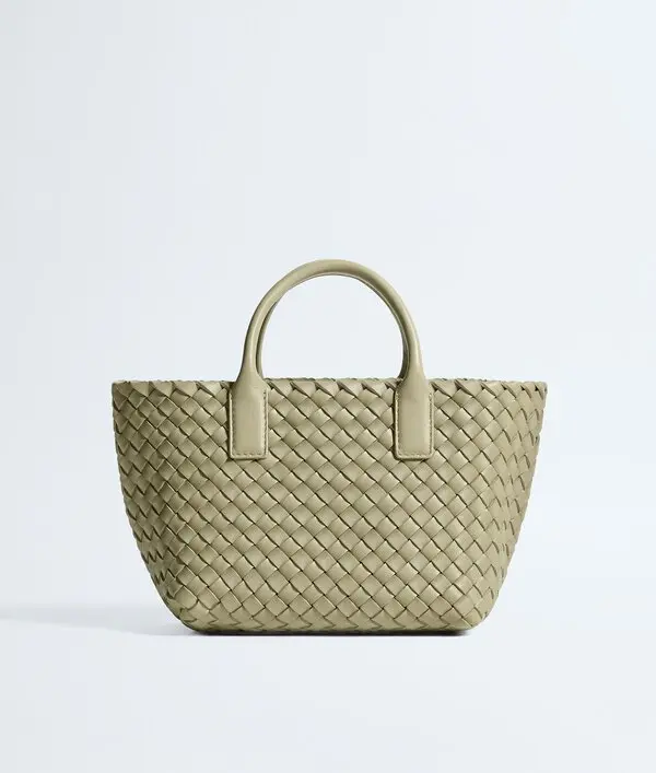 Bottega Veneta Mini Cabat - Travertine
