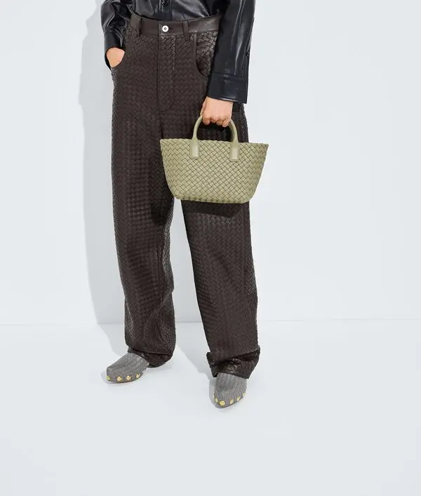 Bottega Veneta Mini Cabat - Travertine