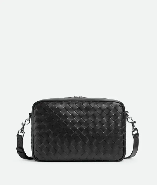 Bottega Veneta Intrecciato Camera Bag - Black