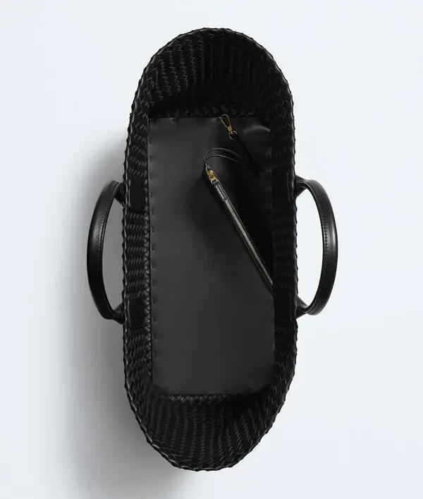 Bottega Veneta Large Intreccio Cabat Tote - Black