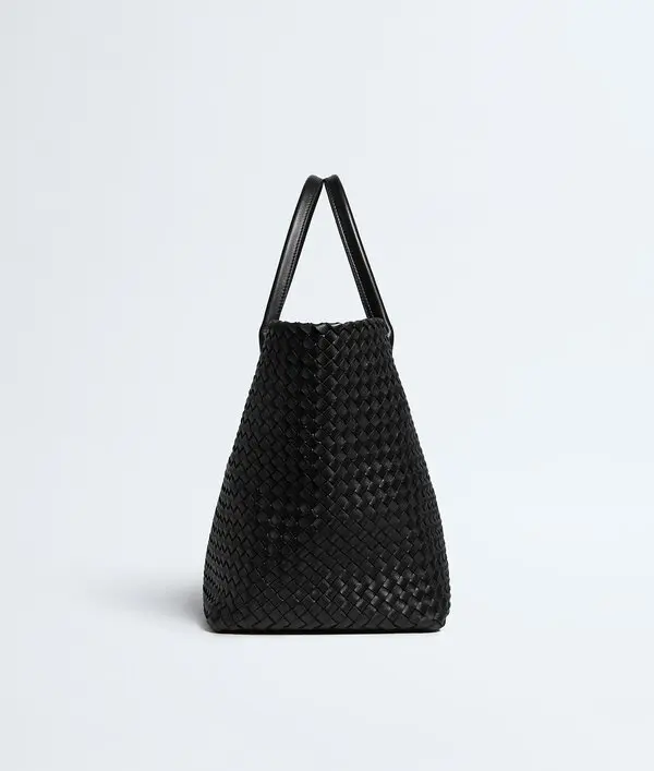 Bottega Veneta Large Intreccio Cabat Tote - Black
