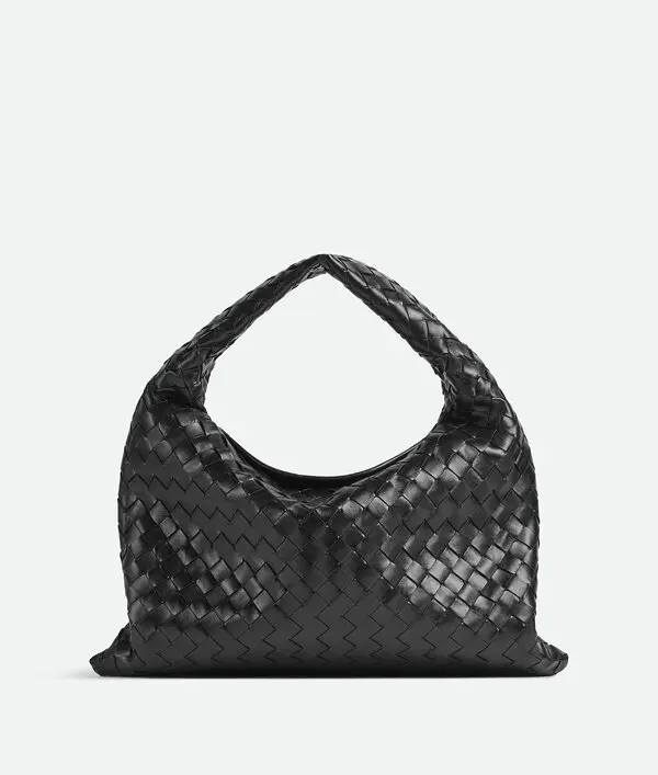 Bottega Veneta Intrecciato Leather Shoulder Bag - Black