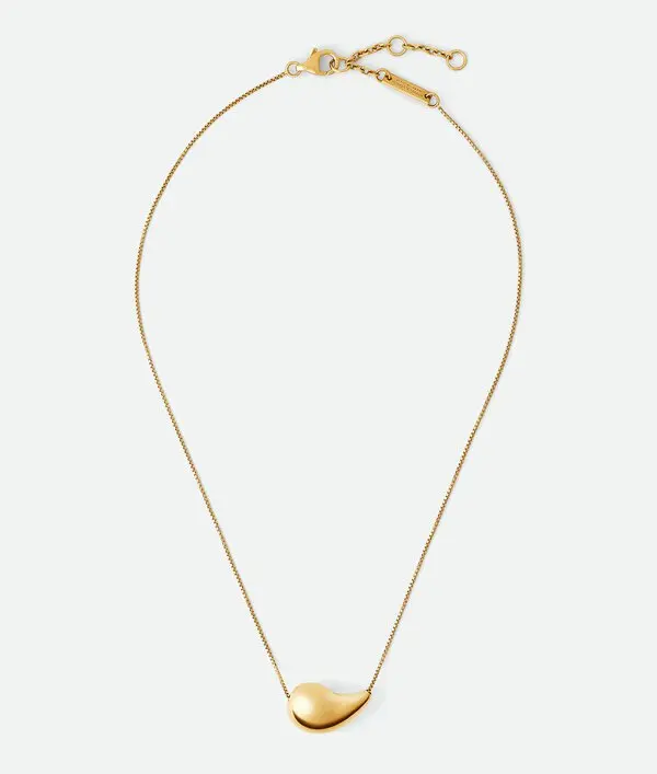 Bottega Veneta Drop Pendant Necklace - Yellow Gold