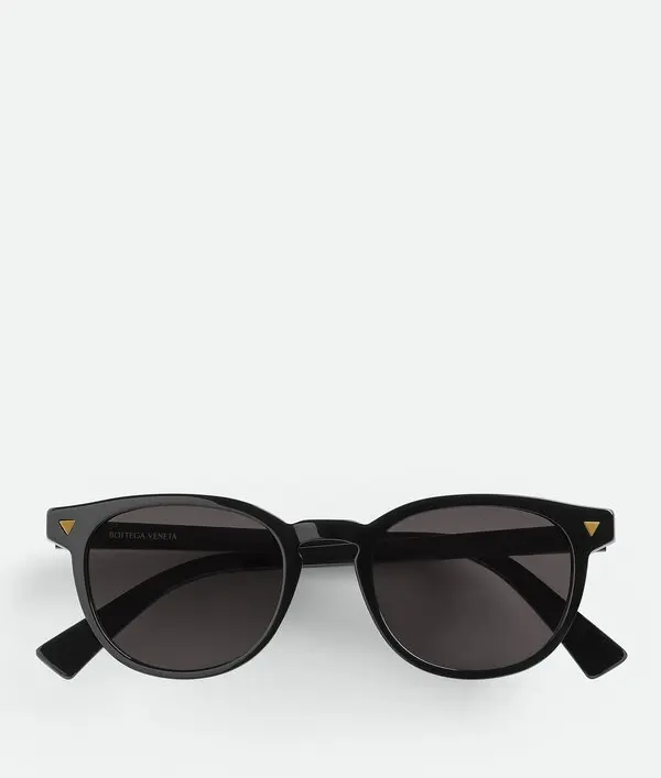 BOTTEGA  VENETA Bottega Veneta Recycled Acetate Panthos Sunglasses - Black/grey