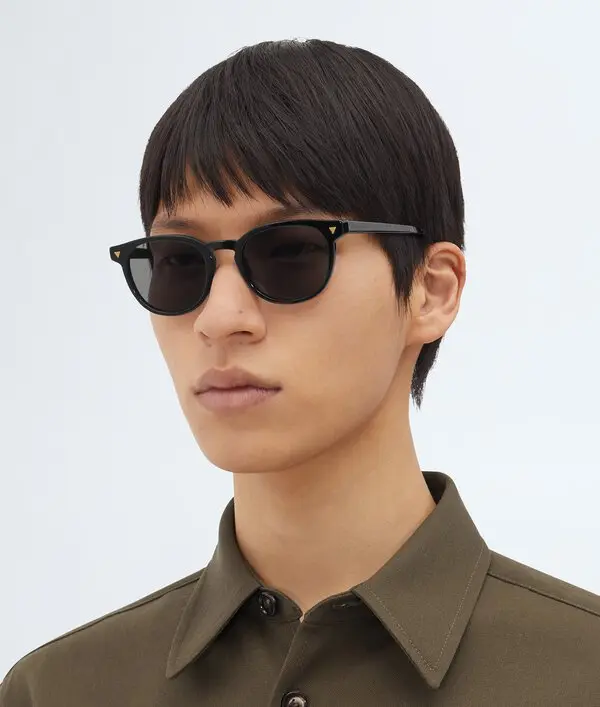 Bottega Veneta Soft Recycled Acetate Panthos Sunglasses