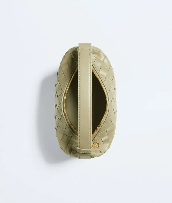 Bottega Veneta Intrecciato Leather Shoulder Bag - Travertine
