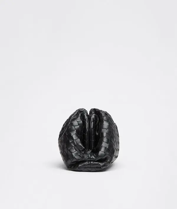 Bottega Veneta Intrecciato Leather Pouch - Black