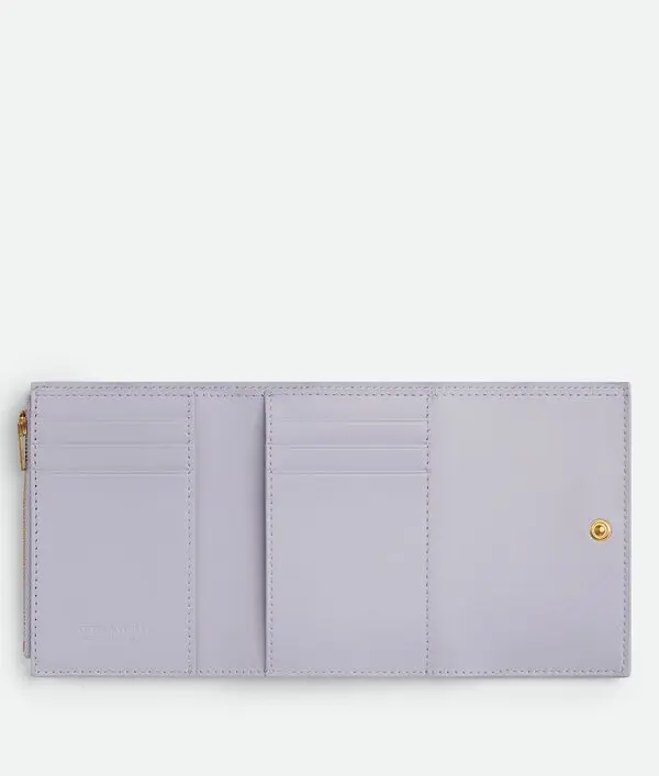 Bottega Veneta Cassette Tri-fold Zip Wallet