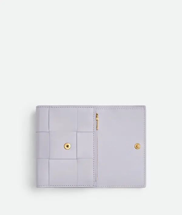 Bottega Veneta Cassette Tri-fold Zip Wallet