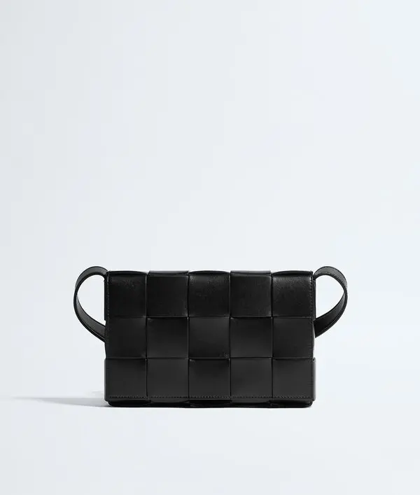 Bottega Veneta Cassette Crossbody Bag - Black/parakeet