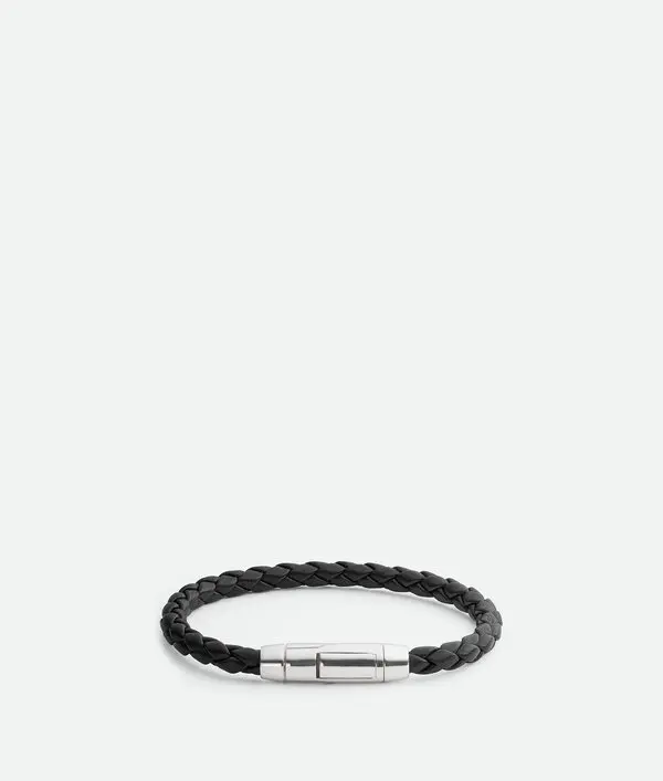 Bottega Veneta Braided Leather Bracelet - Black