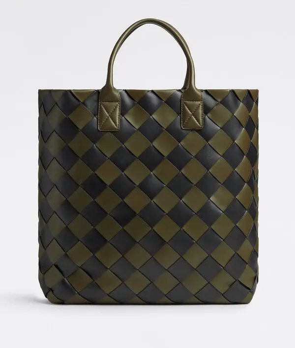 BOTTEGA  VENETA Maxi Intreccio Tote - Mustard/black