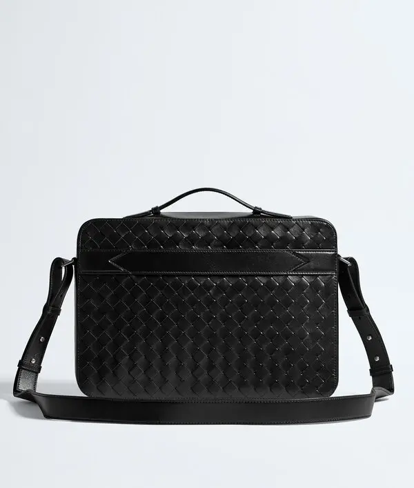 Bottega Veneta Intrecciato Briefcase - Black