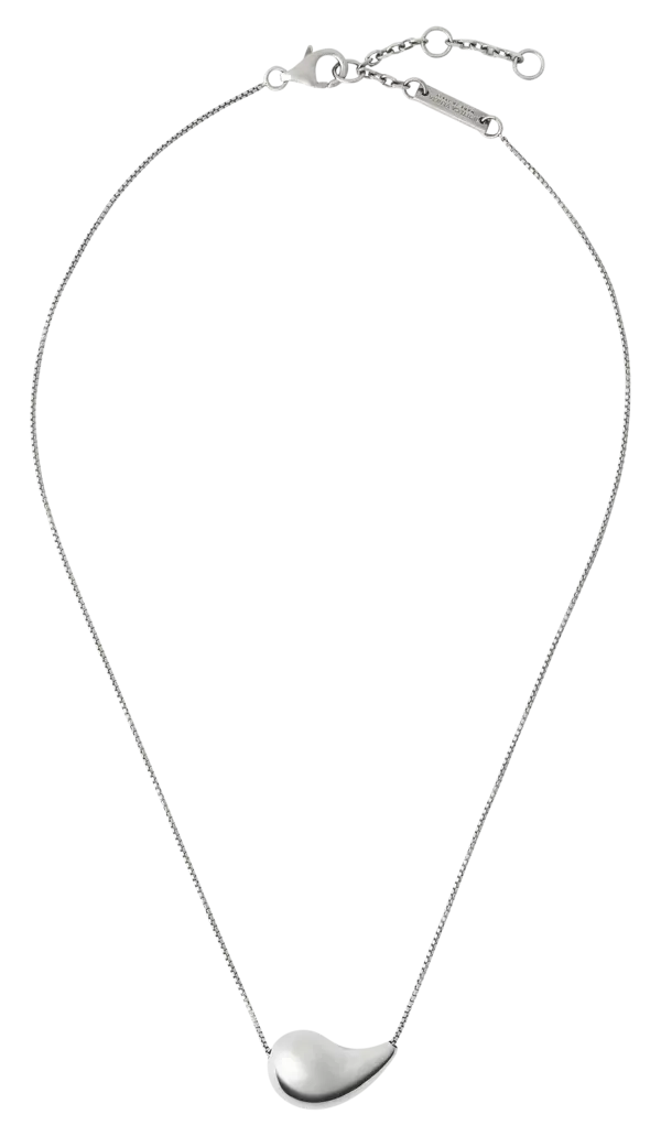 BOTTEGA  VENETA Drop Pendant Necklace - Silver