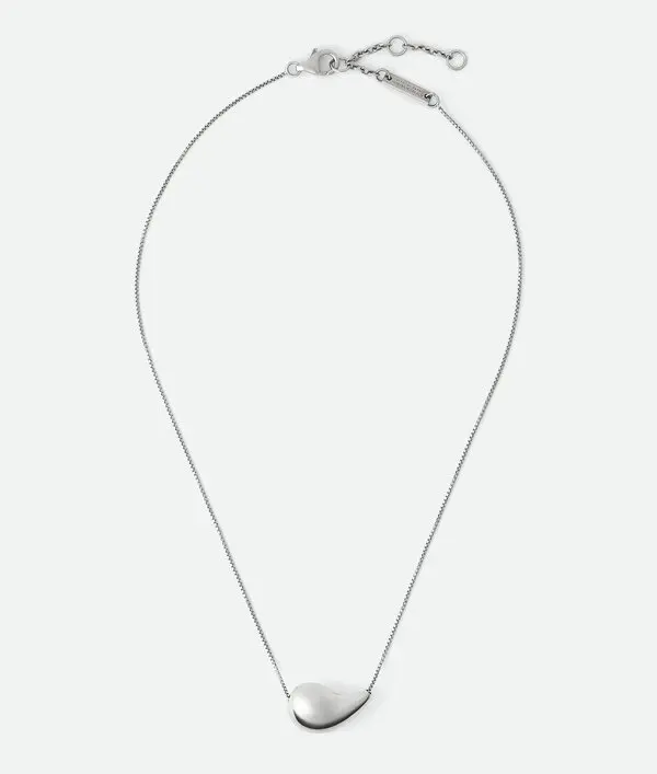 Bottega Veneta Drop Pendant Necklace - Silver