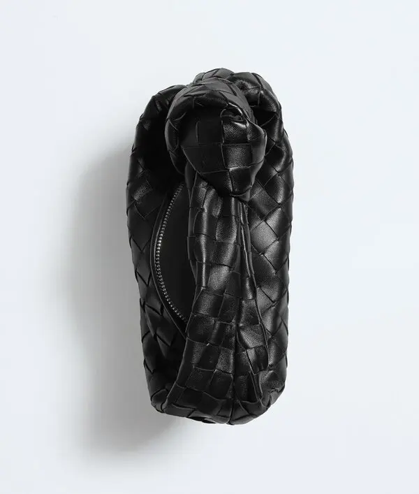 Bottega Veneta Mini Jodie Intrecciato Top Handle Bag - Black