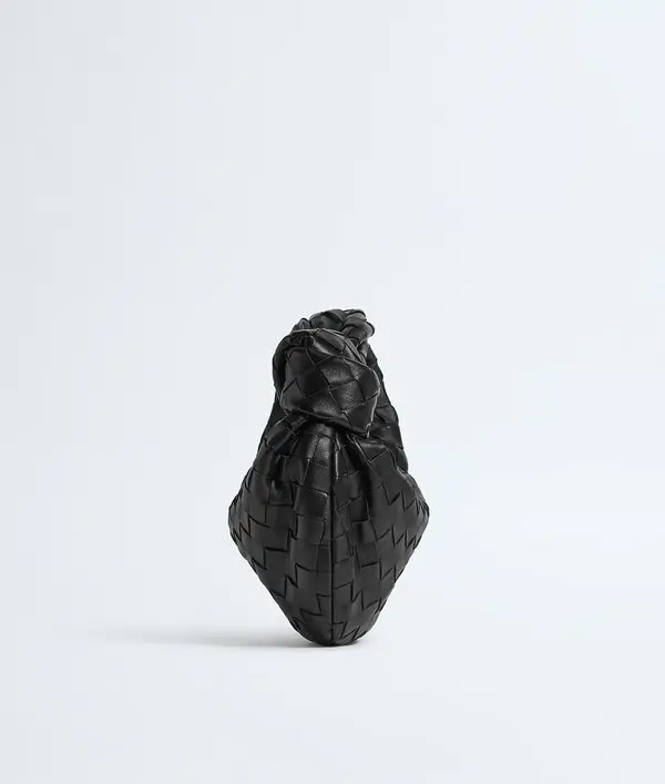Bottega Veneta Mini Jodie Intrecciato Top Handle Bag - Black